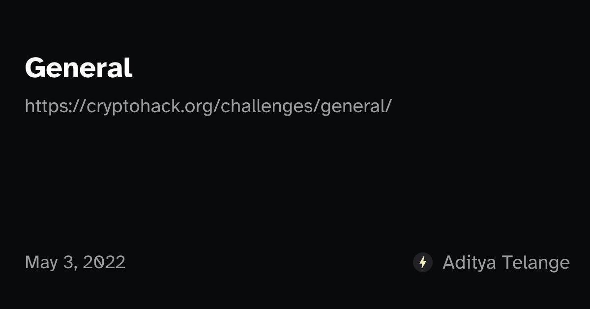 General | Aditya Telange